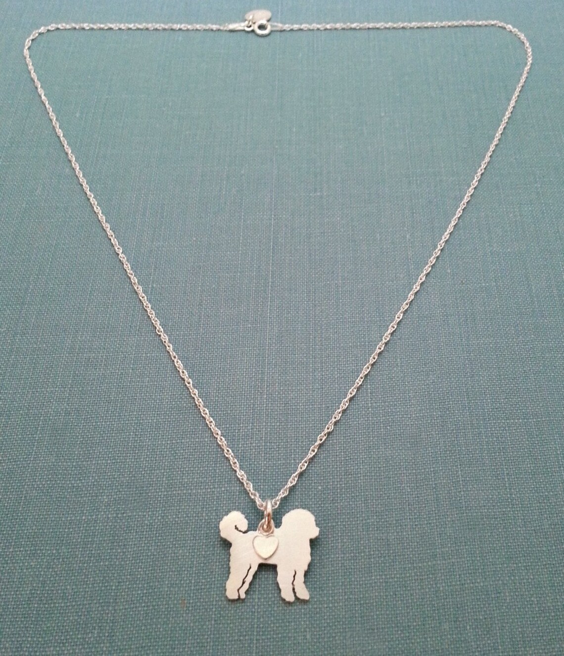 Labradoodle Dog Necklace, Sterling Silver Personalize Pendant, Breed ...