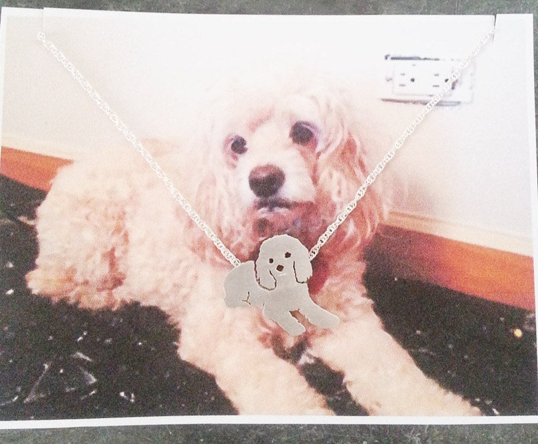 Dog Pendant Necklace .. Custom Pet Portrait Sterling Silver Pet ...