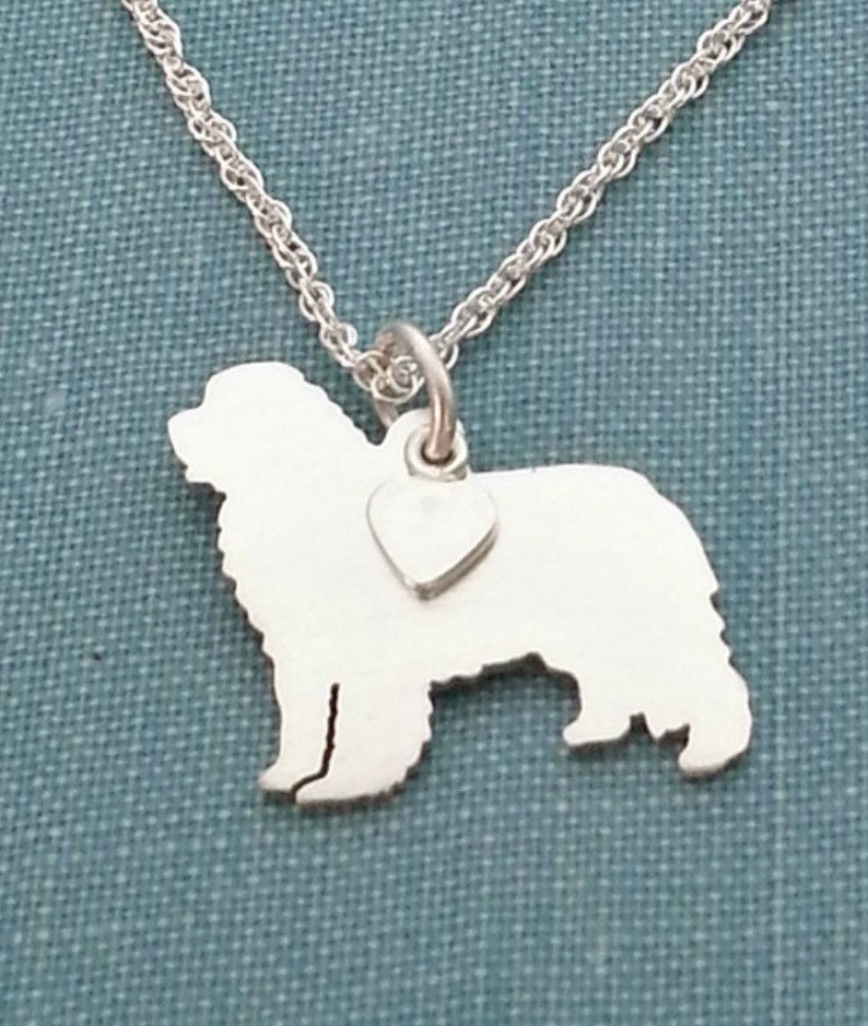 Newfoundland Dog Necklace Sterling Silver Personalize - Etsy