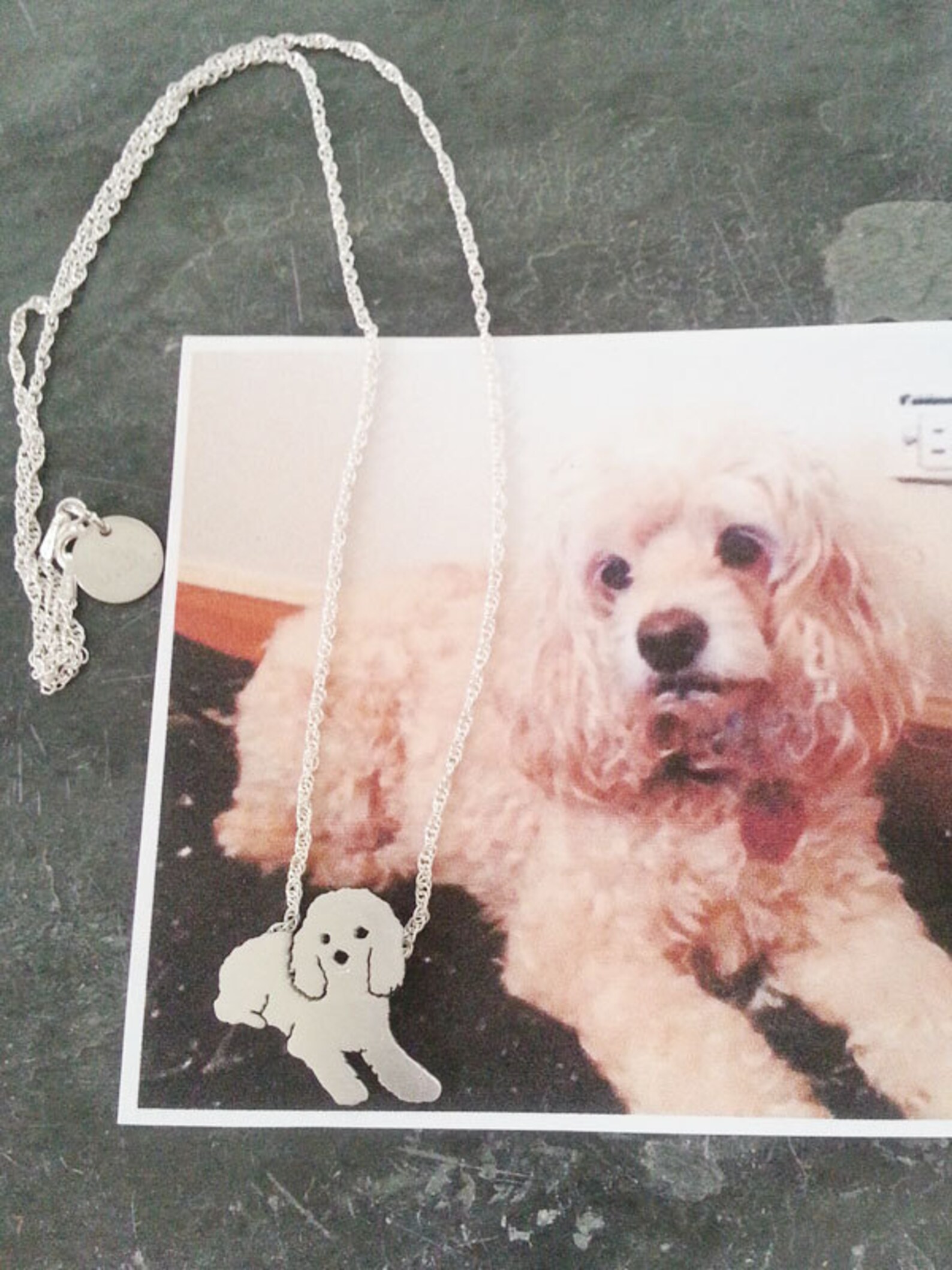 Dog Pendant Necklace .. Custom Pet Portrait Sterling Silver - Etsy