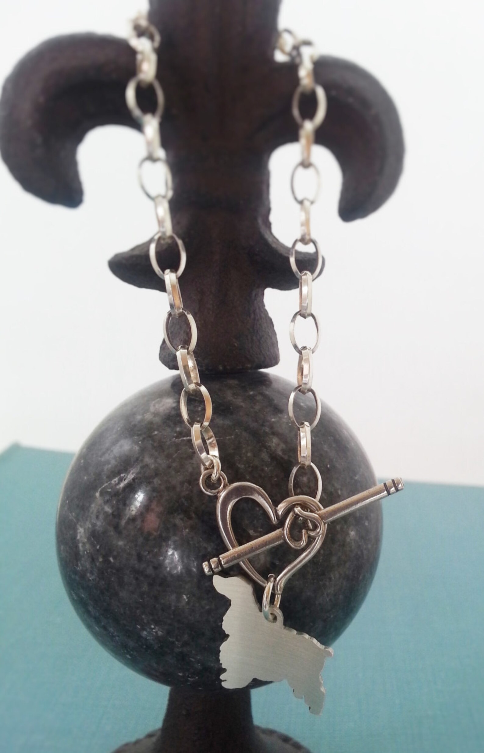 English Cocker Spaniel Chain Bracelet Sterling Silver | Etsy