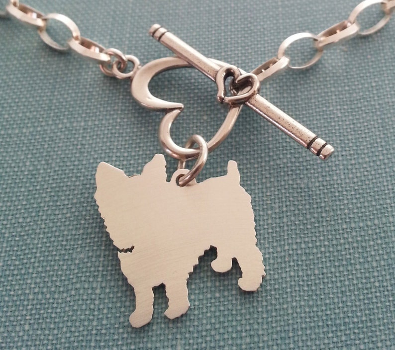 Yorkshire Terrier Dog Chain Bracelet Yorkie Sterling Silver - Etsy