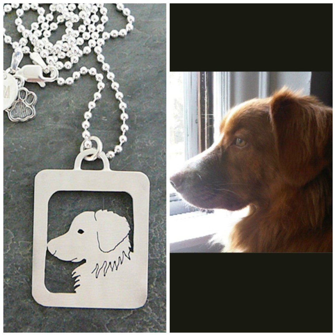 Pendant Necklace Pet Portrait Dog Custom Personalized Dog - Etsy