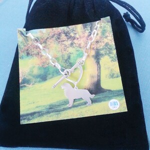 Bernese Mountain Dog Chain Bracelet, Sterling Silver Personalize ...