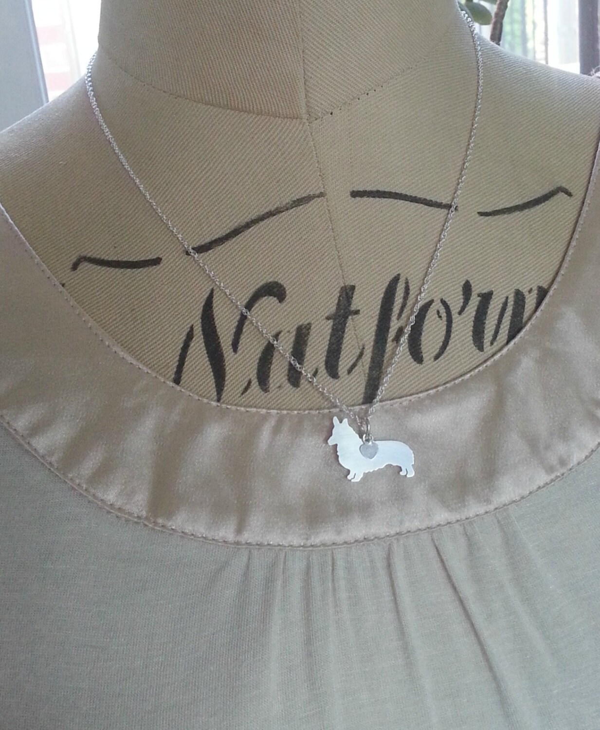 Corgi Dog Necklace Pembroke Welsh Corgi Sterling Silver - Etsy