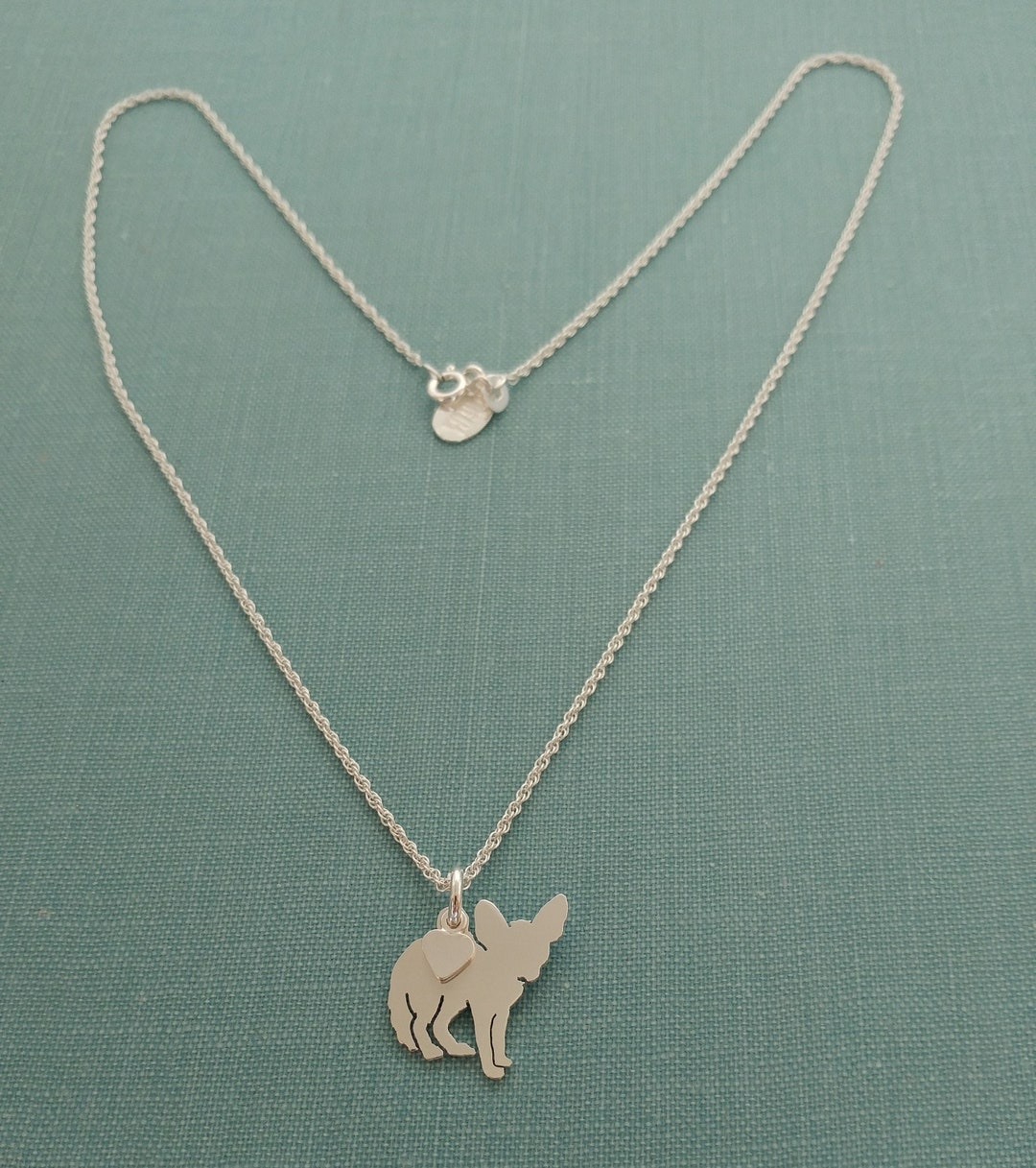 Fennec Fox Necklace, 925 Anti Tarnish Sterling Silver Pendant, Animal ...