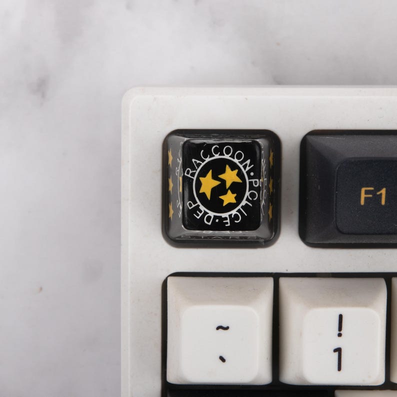 Resident Evil Umbrella Resin Keycap |S.T.A.R.S Raccoon Police| Keyboard ...