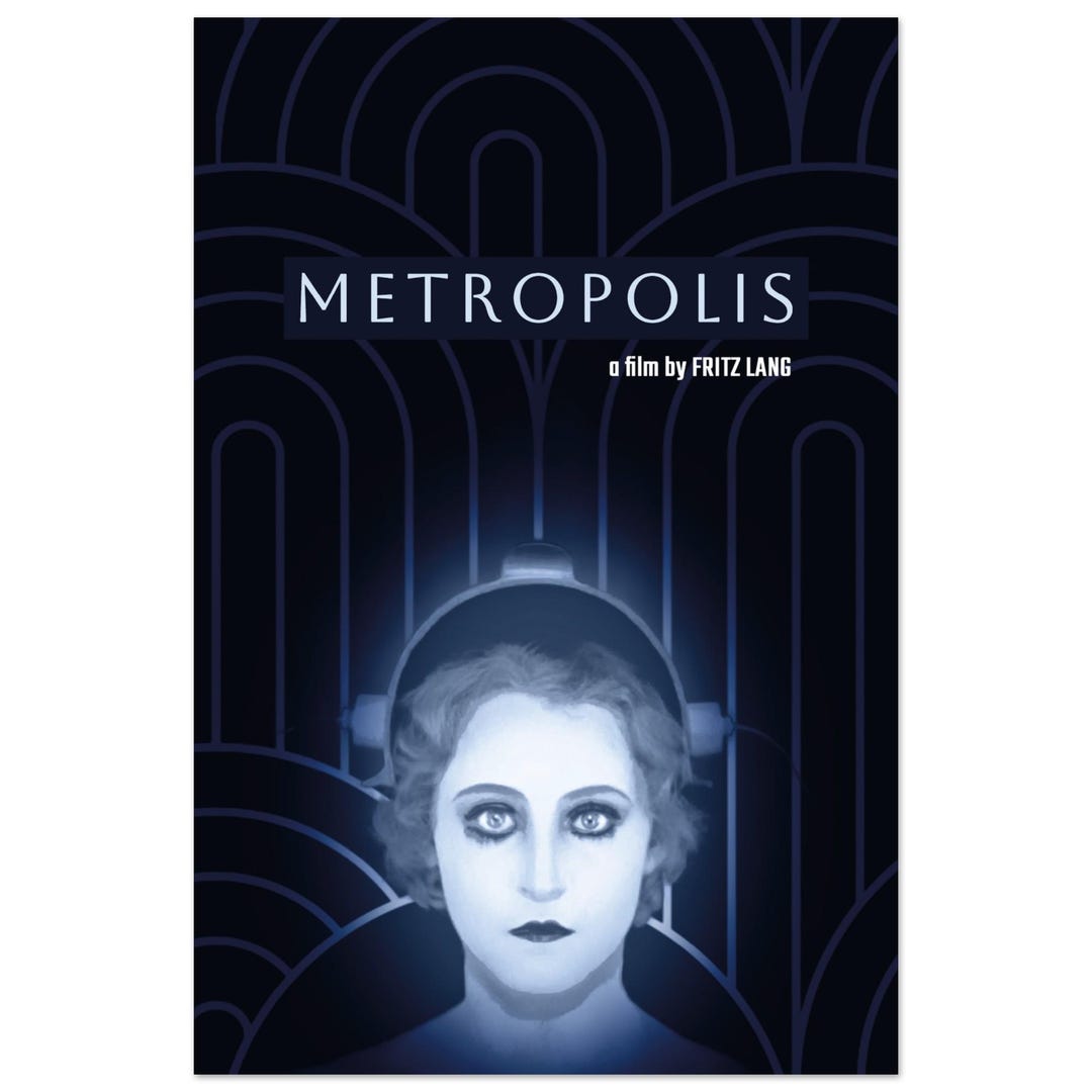 Metropolis - Movie Poster | German Poster | Fritz Lang | Teacher Gift ...