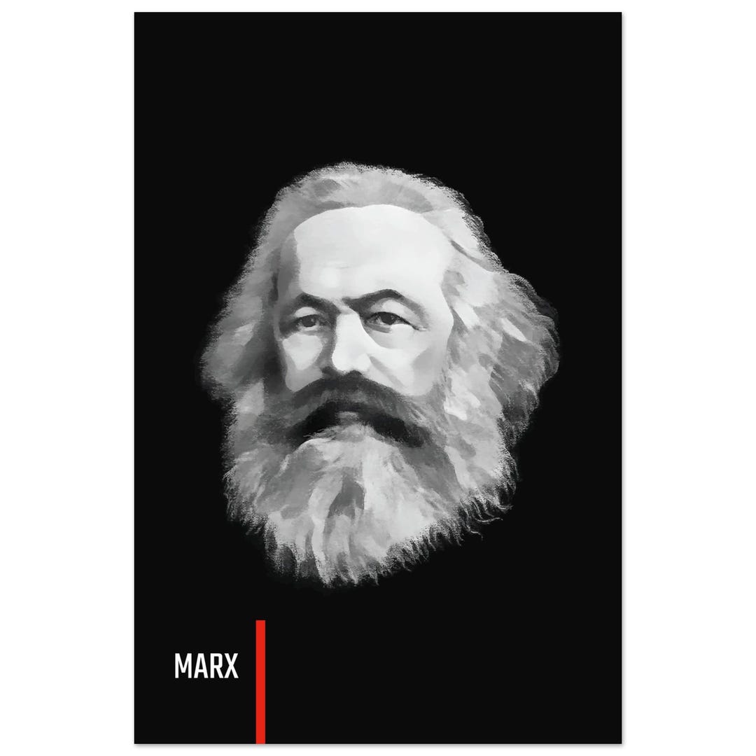Karl Marx - Author Poster | Philosophy | Marxism | Communism | Writer ...
