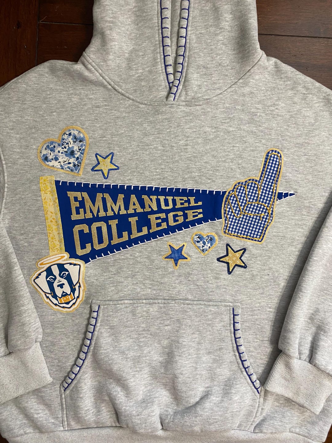 CUSTOM Patchwork Pennant Sweatshirt Personalized, Game Day, Spirit Gear ...