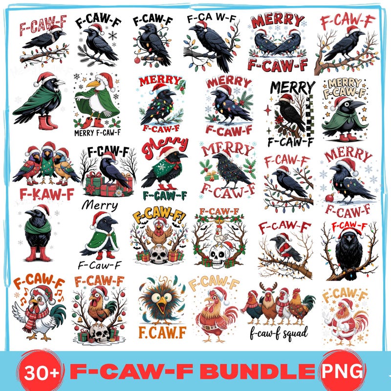Crow Fcawf Card - Etsy