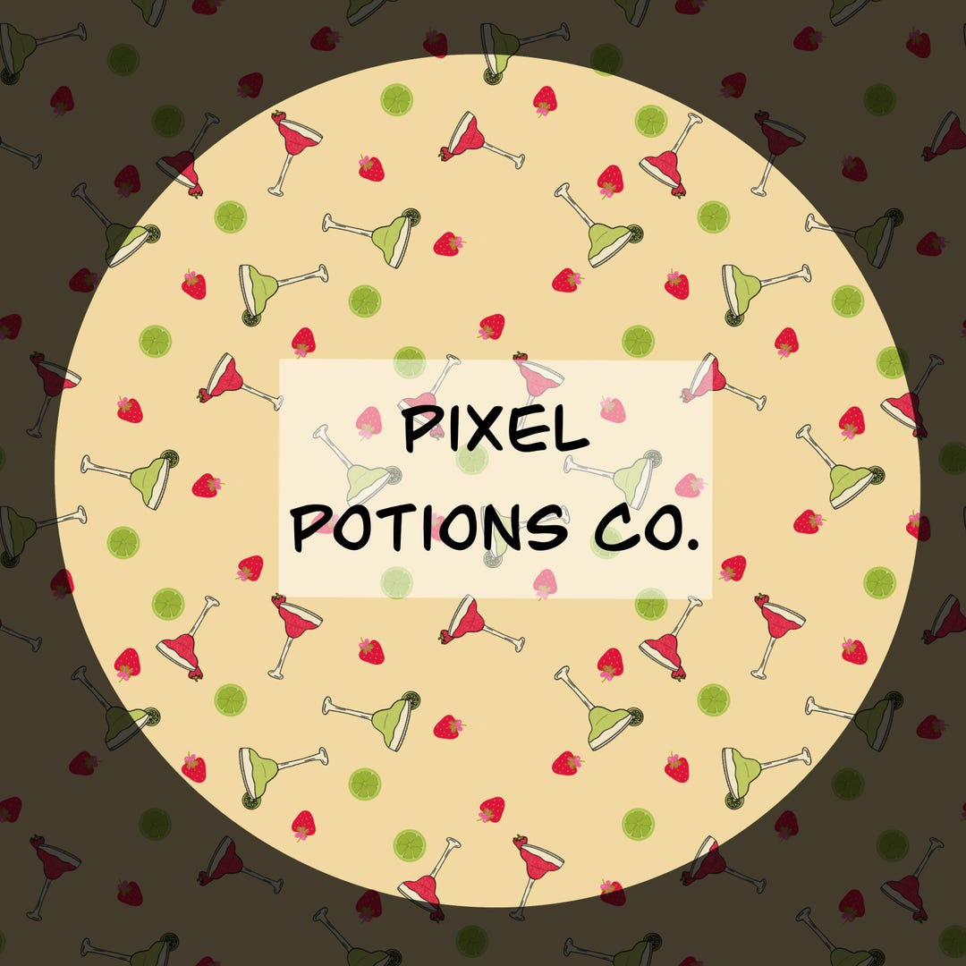 Margarita and Fruit Seamless Patterns 300 DPI PNG Instant Download ...