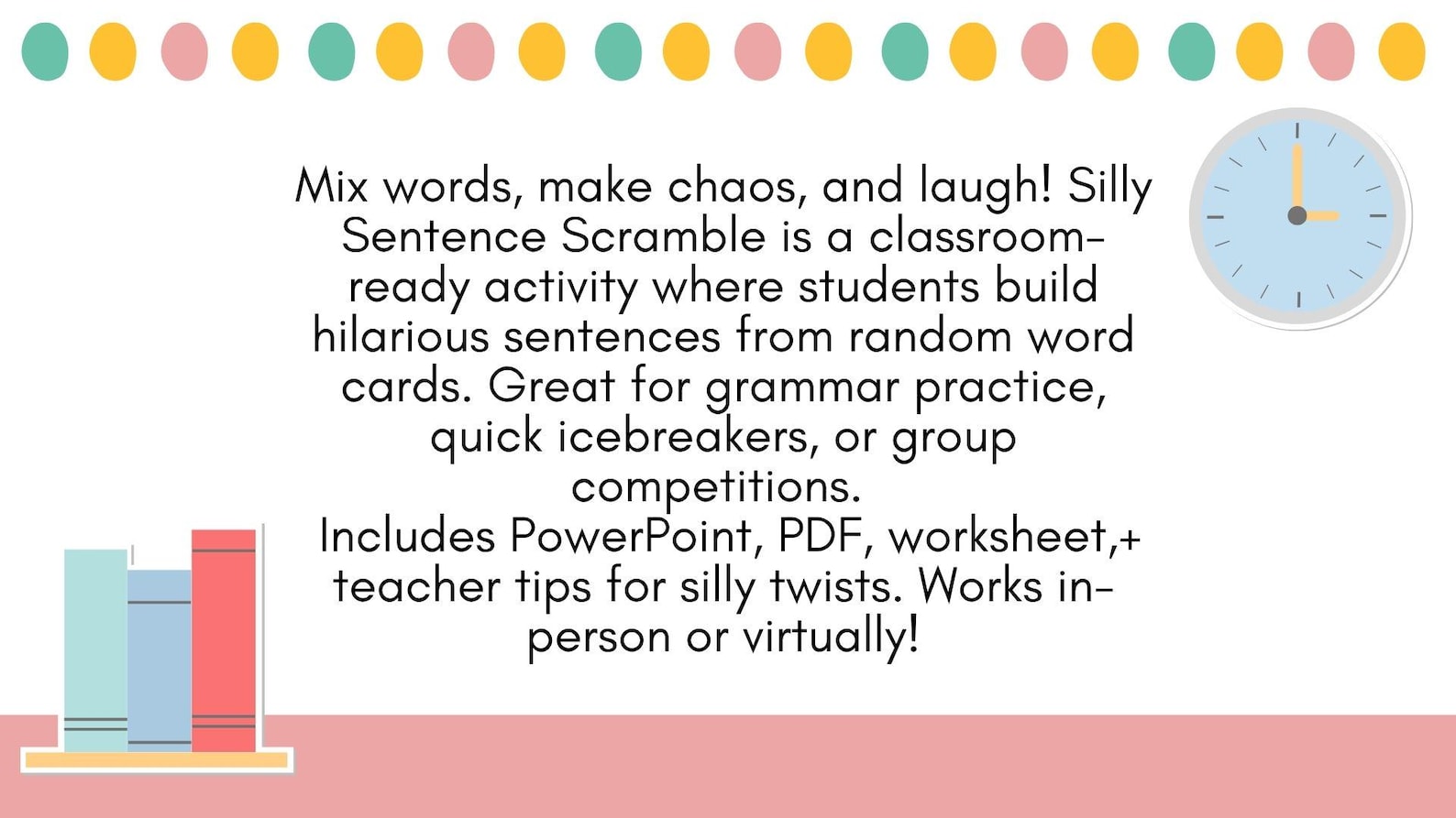 Silly Sentence Scramble – Fun Grammar & Word Game for Classrooms ...