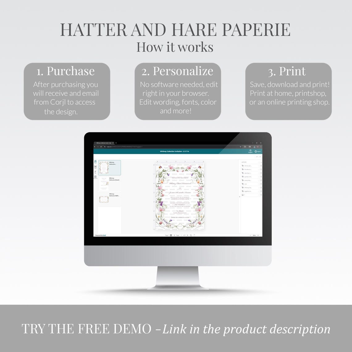 Rustic Farm Wedding Invitation Template Printable Suite Editable Corjl ...