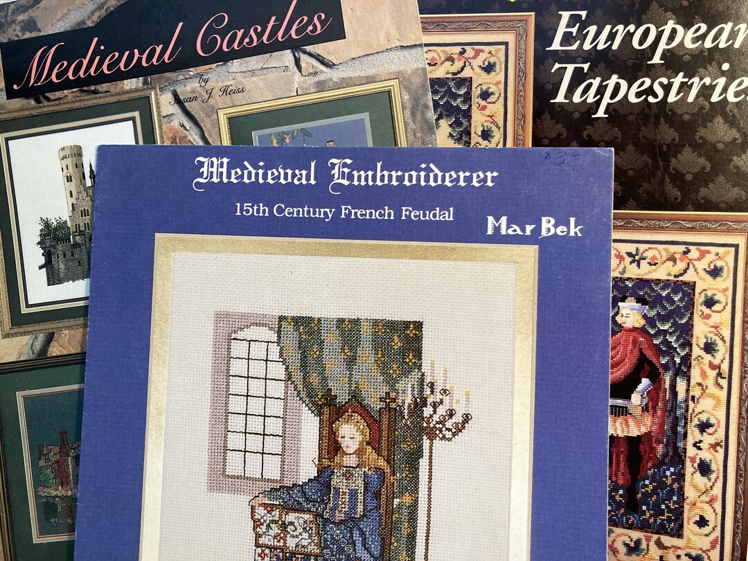 All 3 Medieval Patterns, Cross Stitch Charts. Medieval Castles (1989 ...
