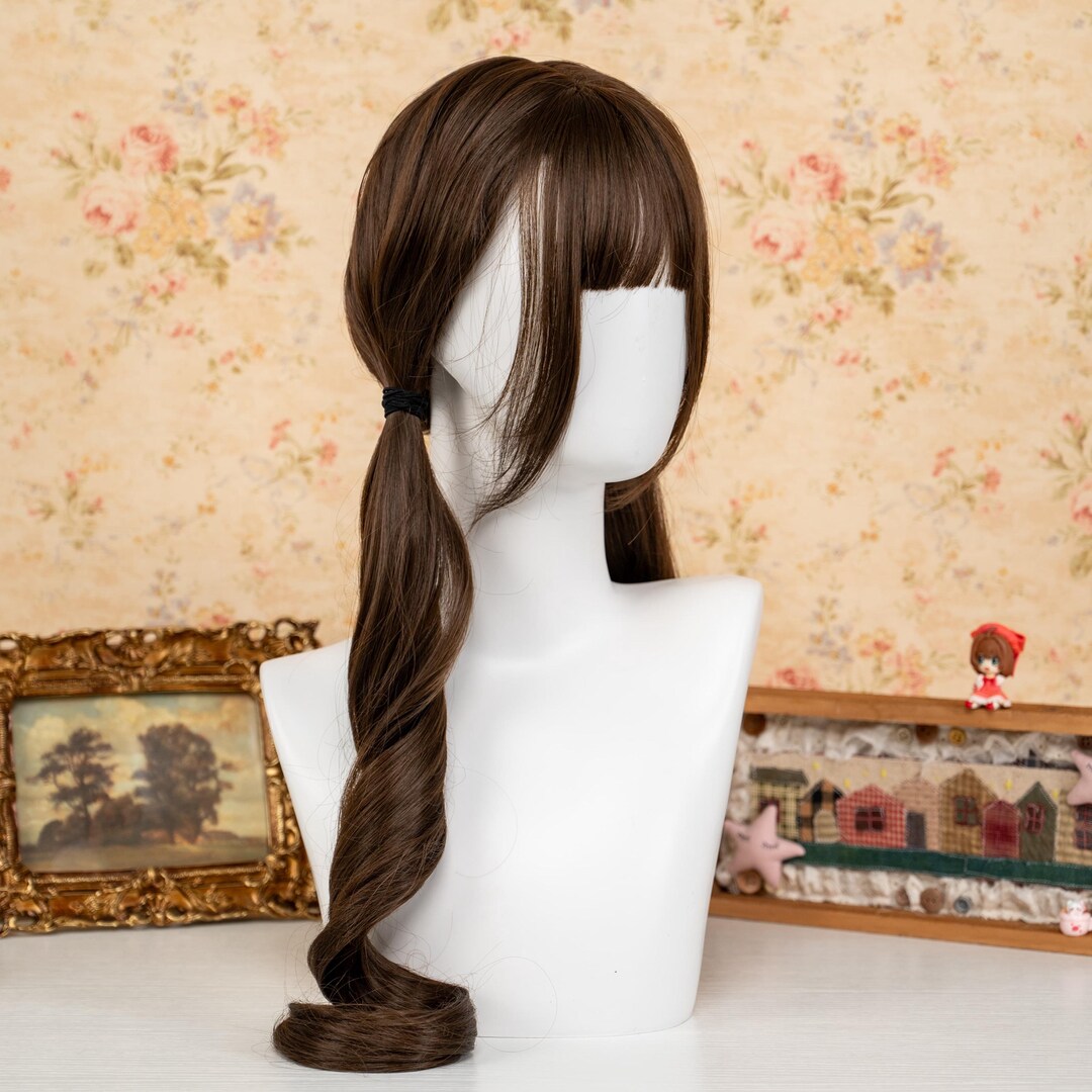Lolita Dual Ponytail Wig Roman Curls Hazelnut Brown Mix Long Curly ...