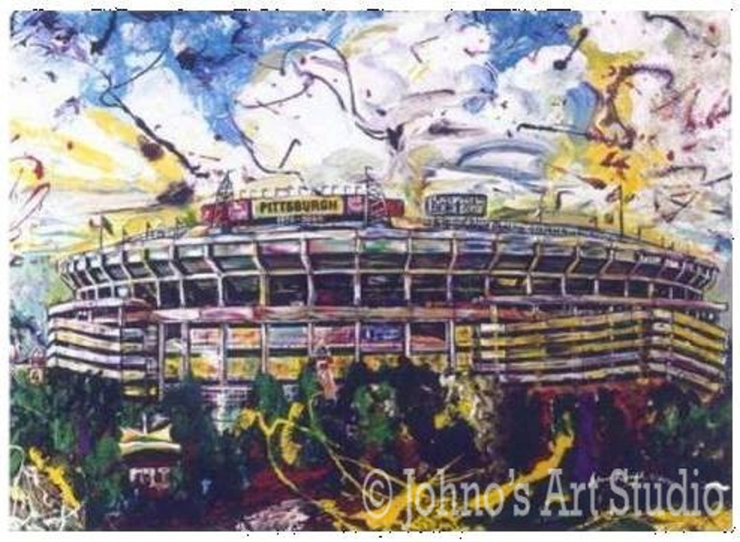 Three Rivers Stadium, Football Stadium, Pittsburgh Print by Johno ...