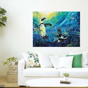 Penguin Art, African Penguin, Penguin Wall Art, Metal Prints ...