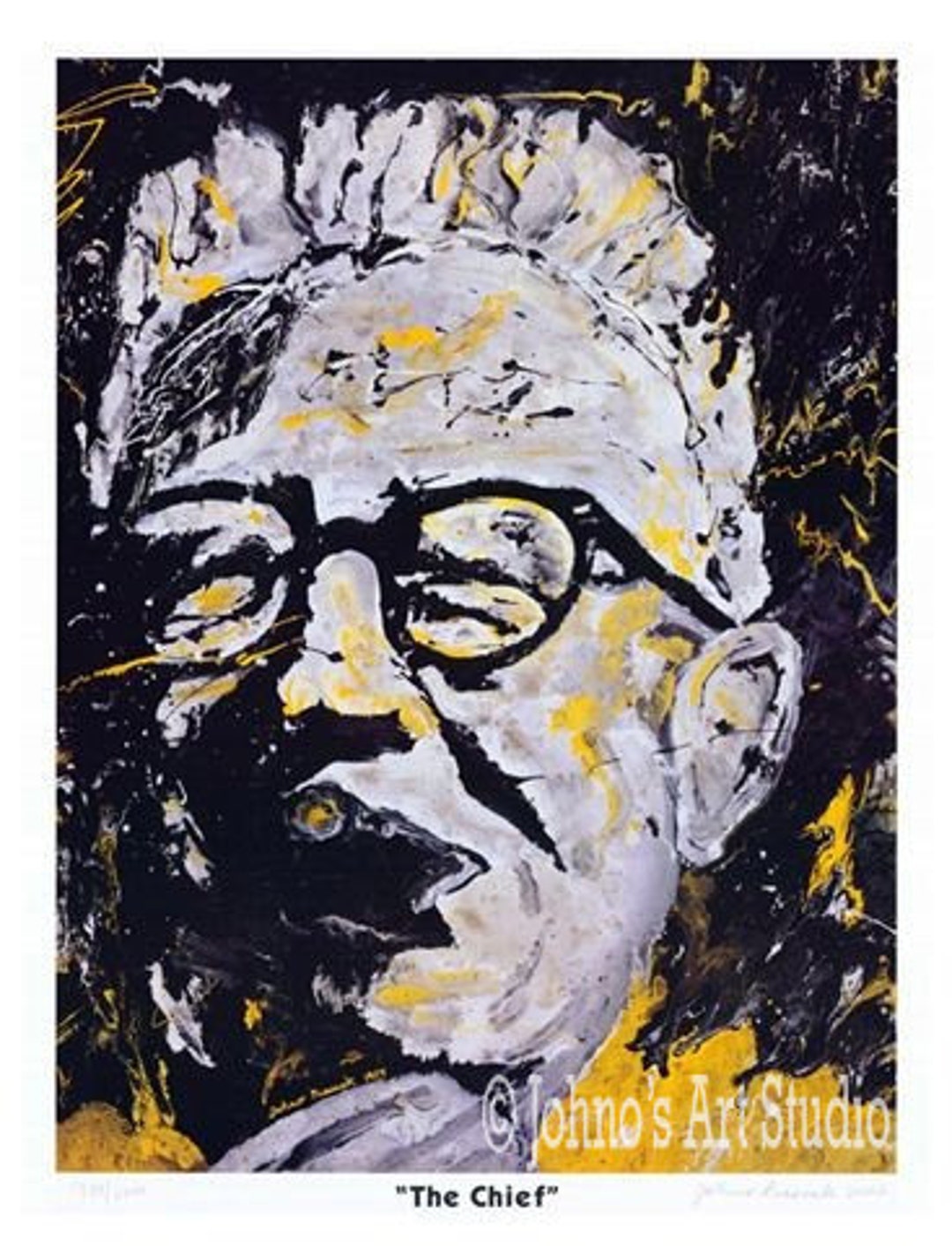The Chief, Pittsburgh Steelers, Art Rooney Print by Pittsburgh Artist ...