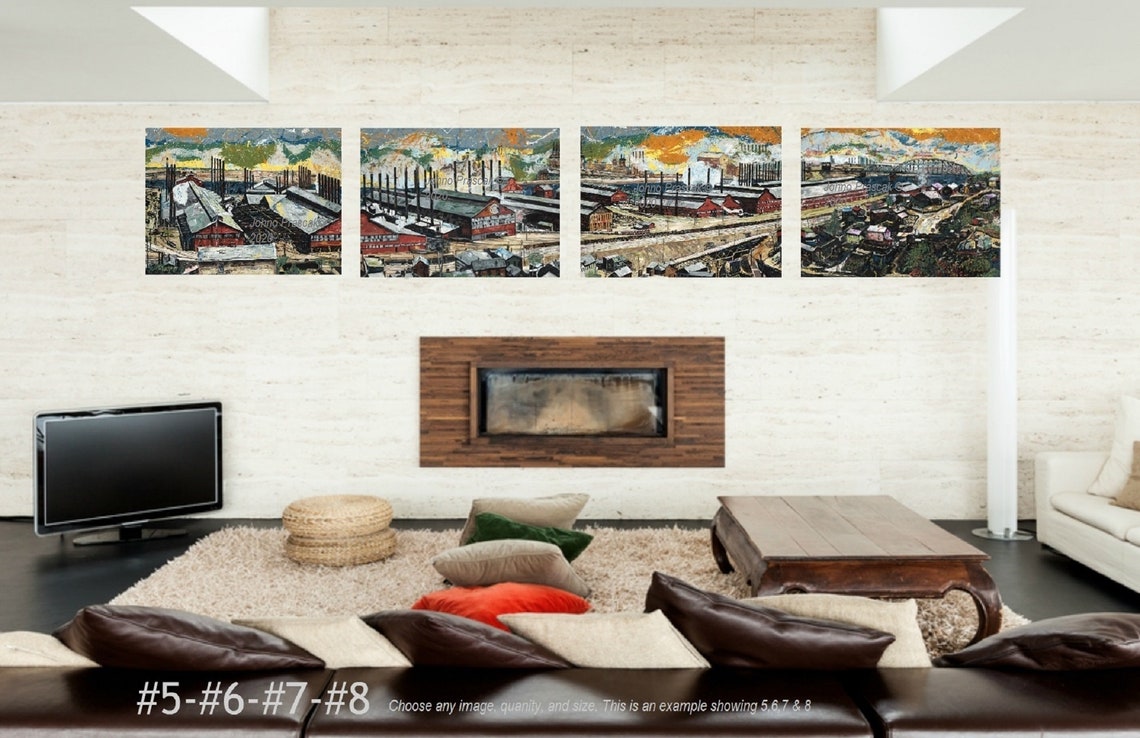 Carnegie Steel, Homestead Steel Mill Art, Pittsburgh Steel Mill ...