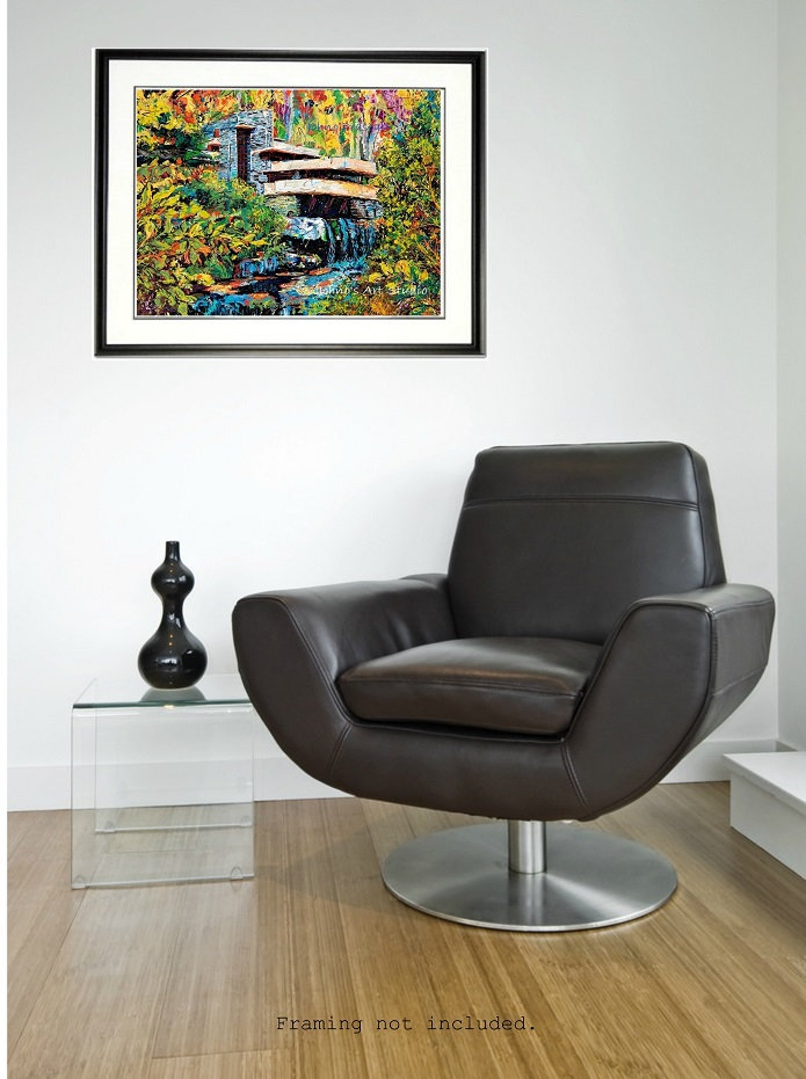 Fallingwater Art, Fallingwater Print, Fallingwater Wall Art, Frank ...