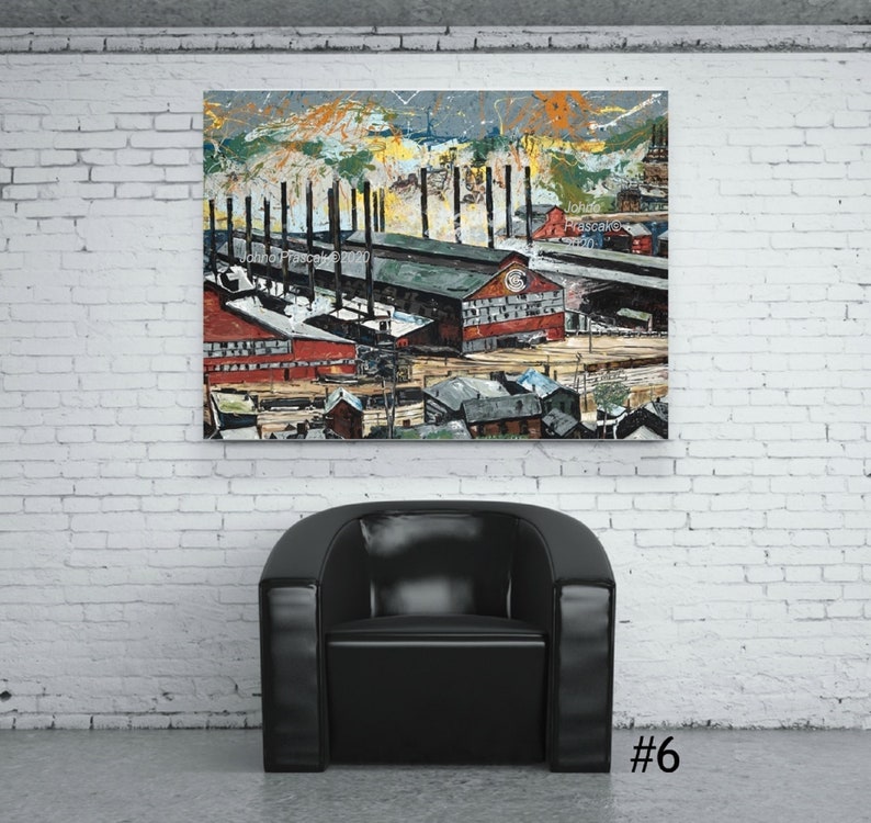 Buy Steel Mill Wall Art, Carnegie Steel, Homestead Steel Mill Art ...