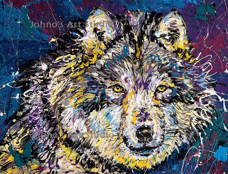 Wolf Art, Wolf Print, Wolf Wall Art, Modern Wall Art,wildlife Art ...