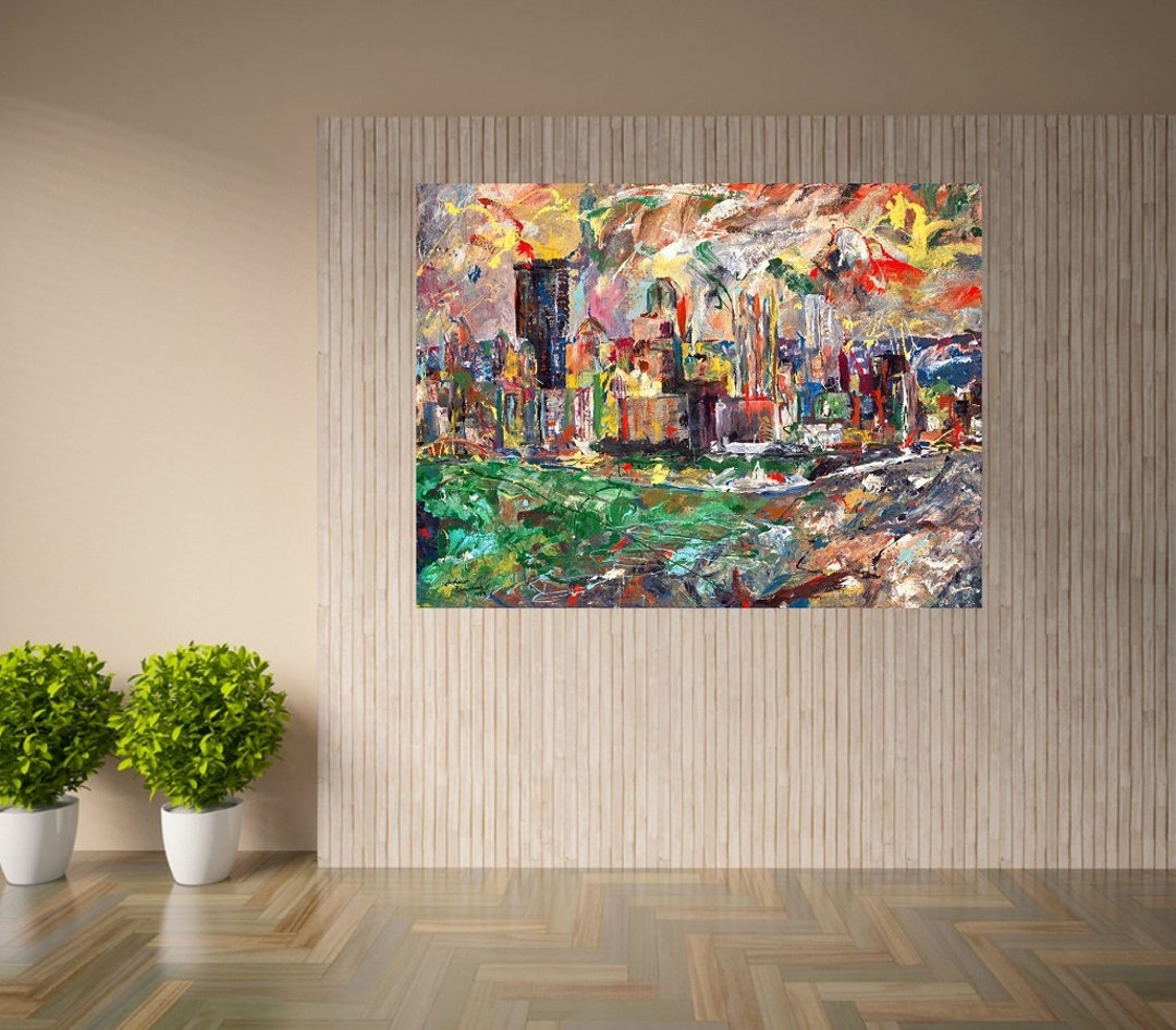 Pittsburgh Skyline Wall Art, Pittsburgh Art, Modern Pittsburgh Art ...