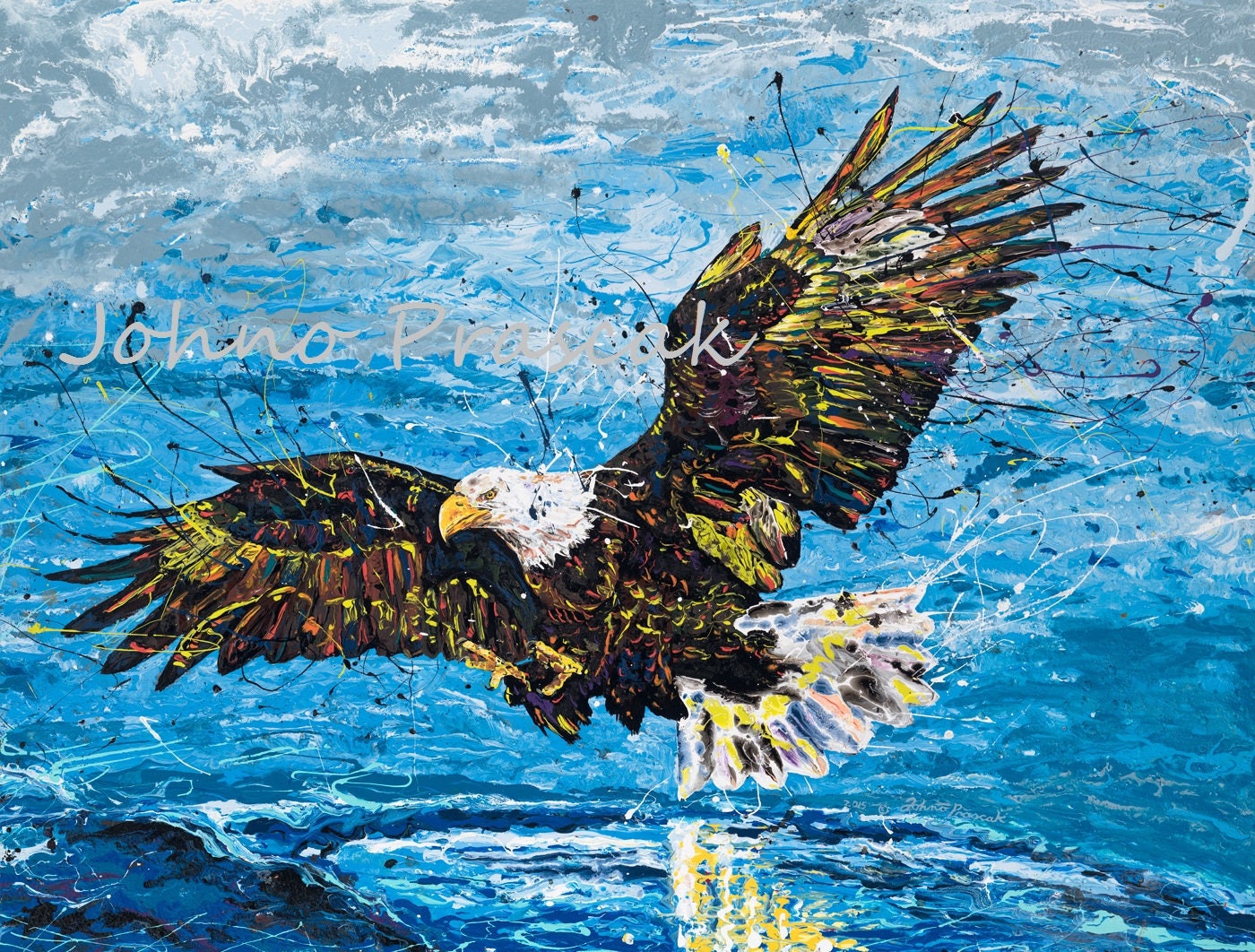 Bald Eagle Art, Bald Eagle Print, Wild Bird Art, Bird Print, Modern Wall Art, Pittsburgh Artist ...