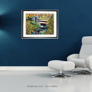 Fallingwater Art, Fallingwater Print, Fallingwater Wall Art, Frank ...