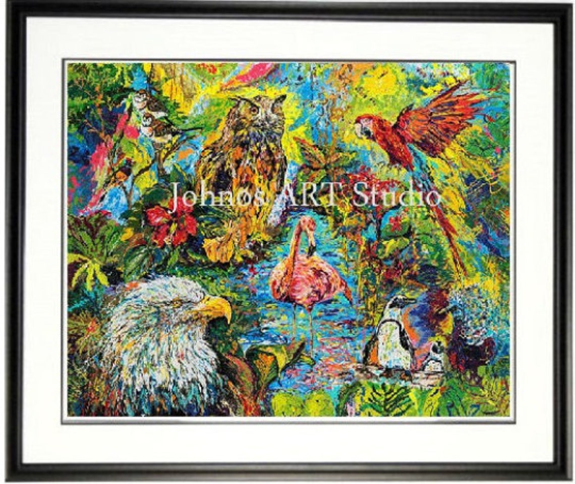 Bird Art, Menagerie, Bird Print, National Aviary, Owl Art, Flamingo Art ...