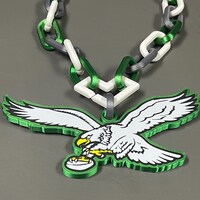 Eagles Red & Blue High School Mascot 3D Big Fan Chain - Etsy