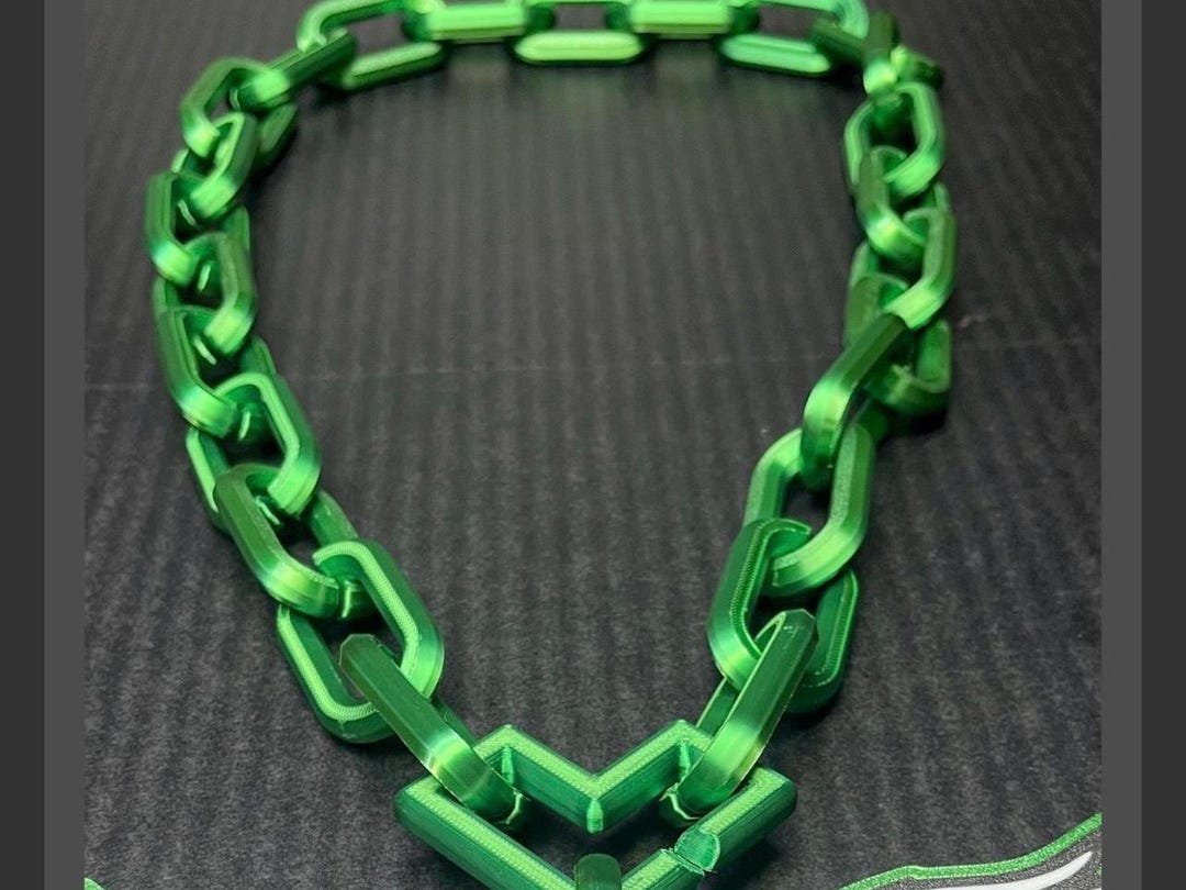 Eagles Kelly Green Color Rally Chain Necklace - Etsy