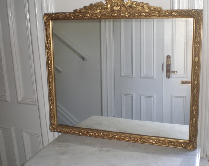 Vintage Carved Gold Gilt Mirror - Etsy
