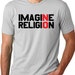Imagine No Religion Atheist Shirt Cool Free Thinker T-shirt | Etsy