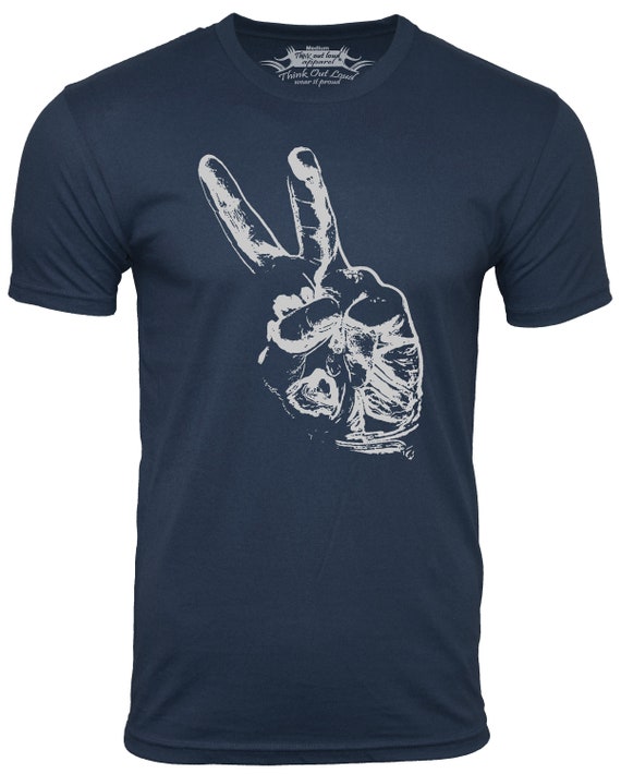 Peace Out Hand Sign T-shirt Artistic Design Graphic Tee - Etsy