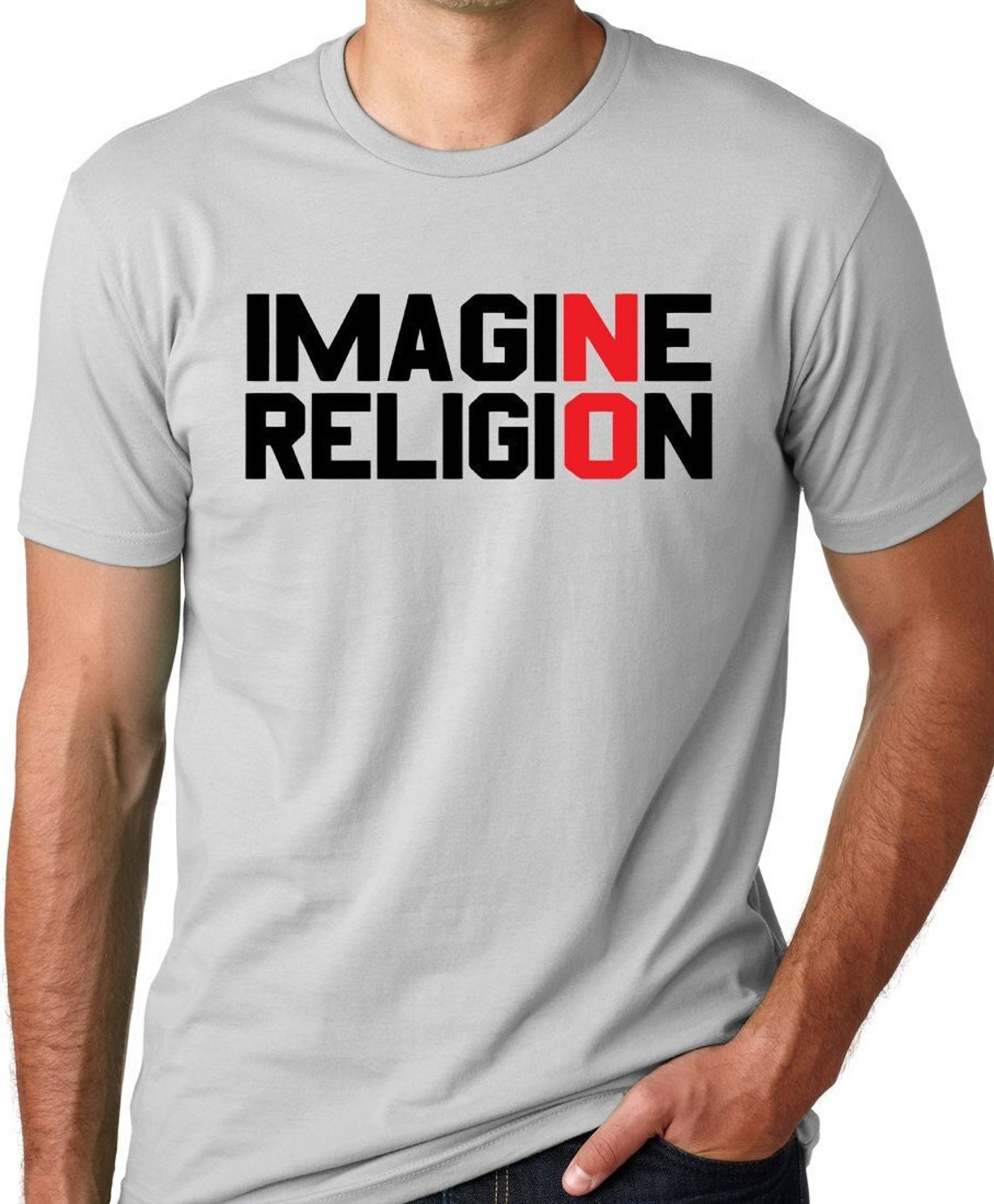 Imagine No Religion Atheist Shirt Cool Free Thinker T-shirt - Etsy