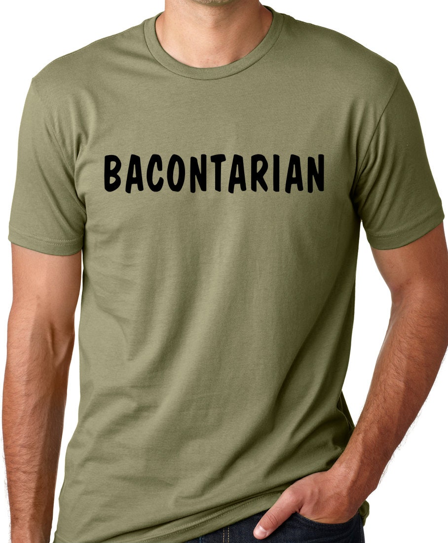 Bacontarian Funny T-shirt Bacon Lover Shirt Meat Eater Humor Tee - Etsy