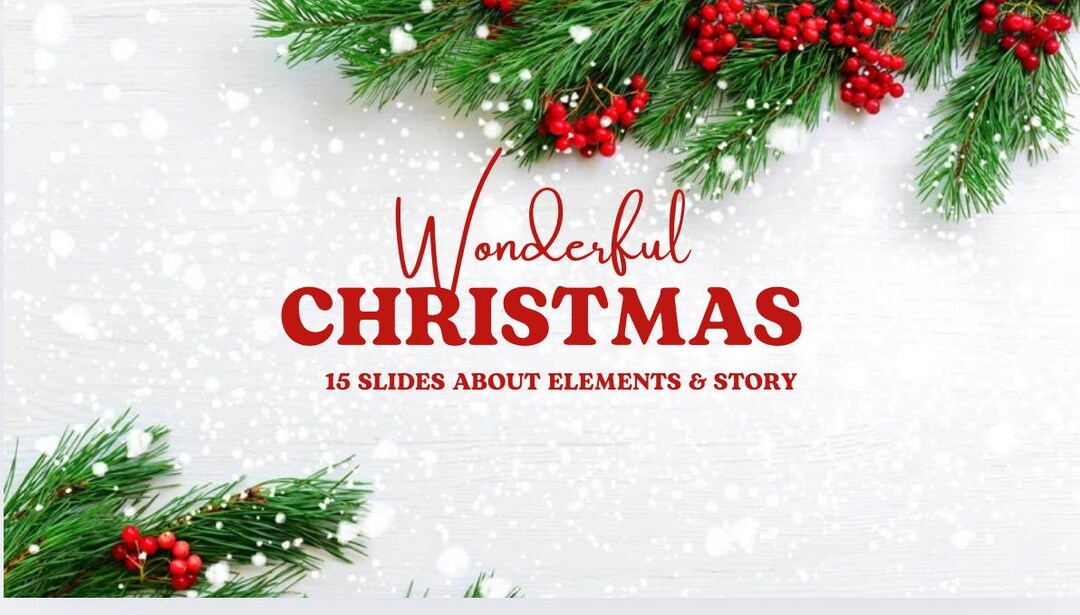 Christmas Holiday Themed Presentation for Google Slides - Etsy