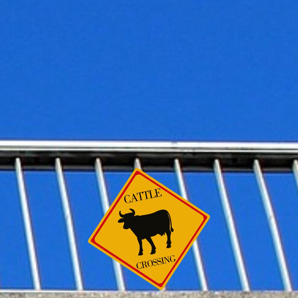 Cow Crossing Sign , Cattle Caution Sign ,cow Farmer Sign - Etsy