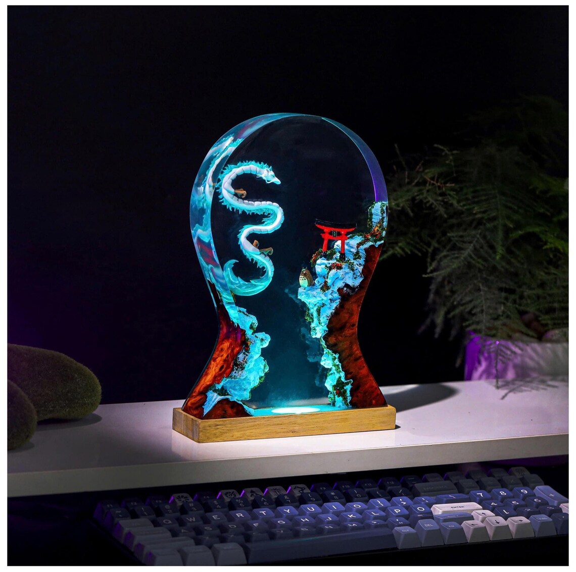 Mystery Dragon Headphone Stand and Night Lamp, Personalized Headphone ...