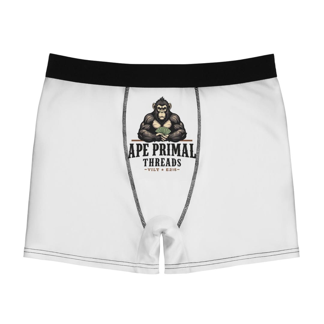 Men's Boxer Briefs - Funky Ape Design, Fun Underwear for Men, Unique ...