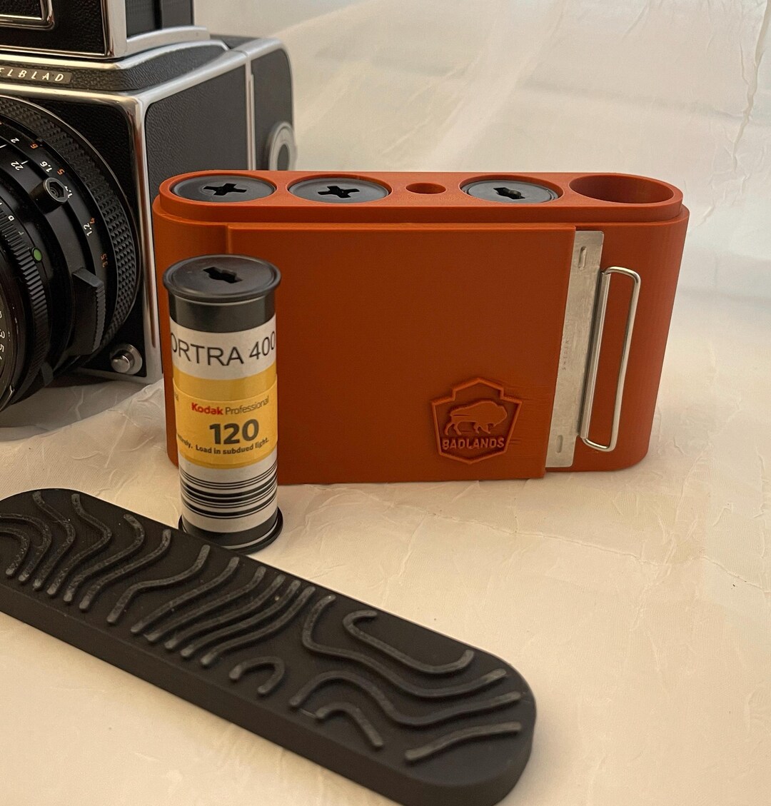 Travel Film Canister With Dark Slide Holder for 4 Rolls of 120mm Film ...