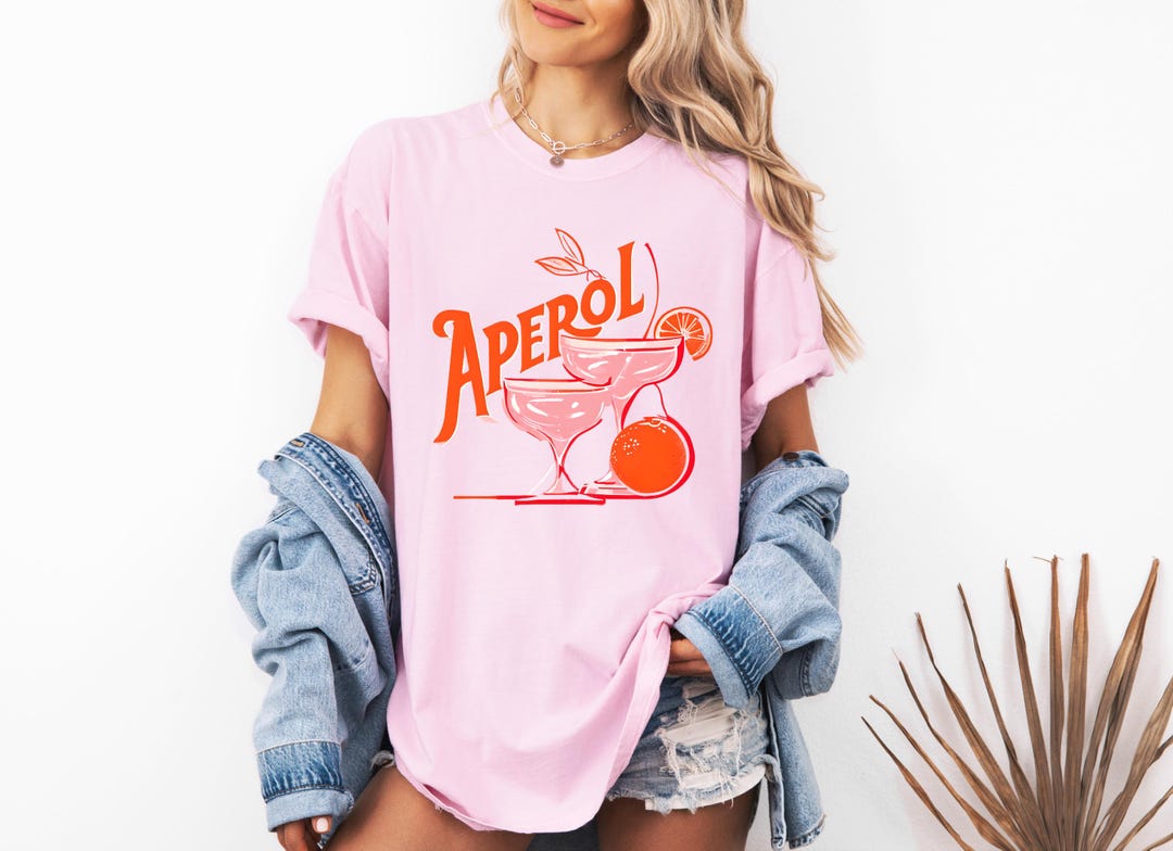 Aperol Spritz Graphic T-shirt - Aperol Graphic, Apertitivo Shirt ...