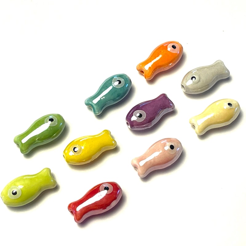 Ceramic Sea Life Charm - Etsy