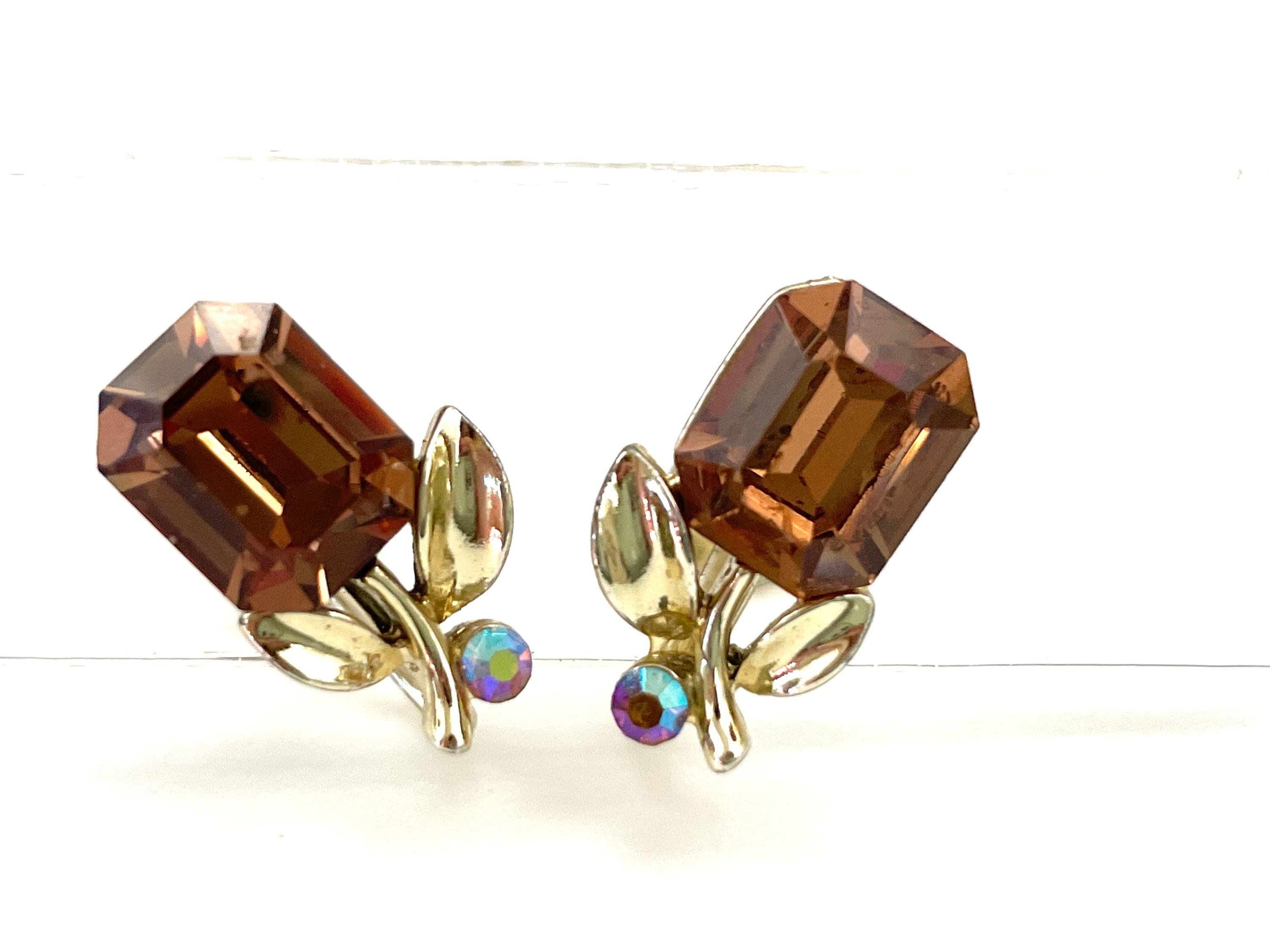 60s Rhinestone Jewelry Set for Women 1960s Vintage 16 - Etsy