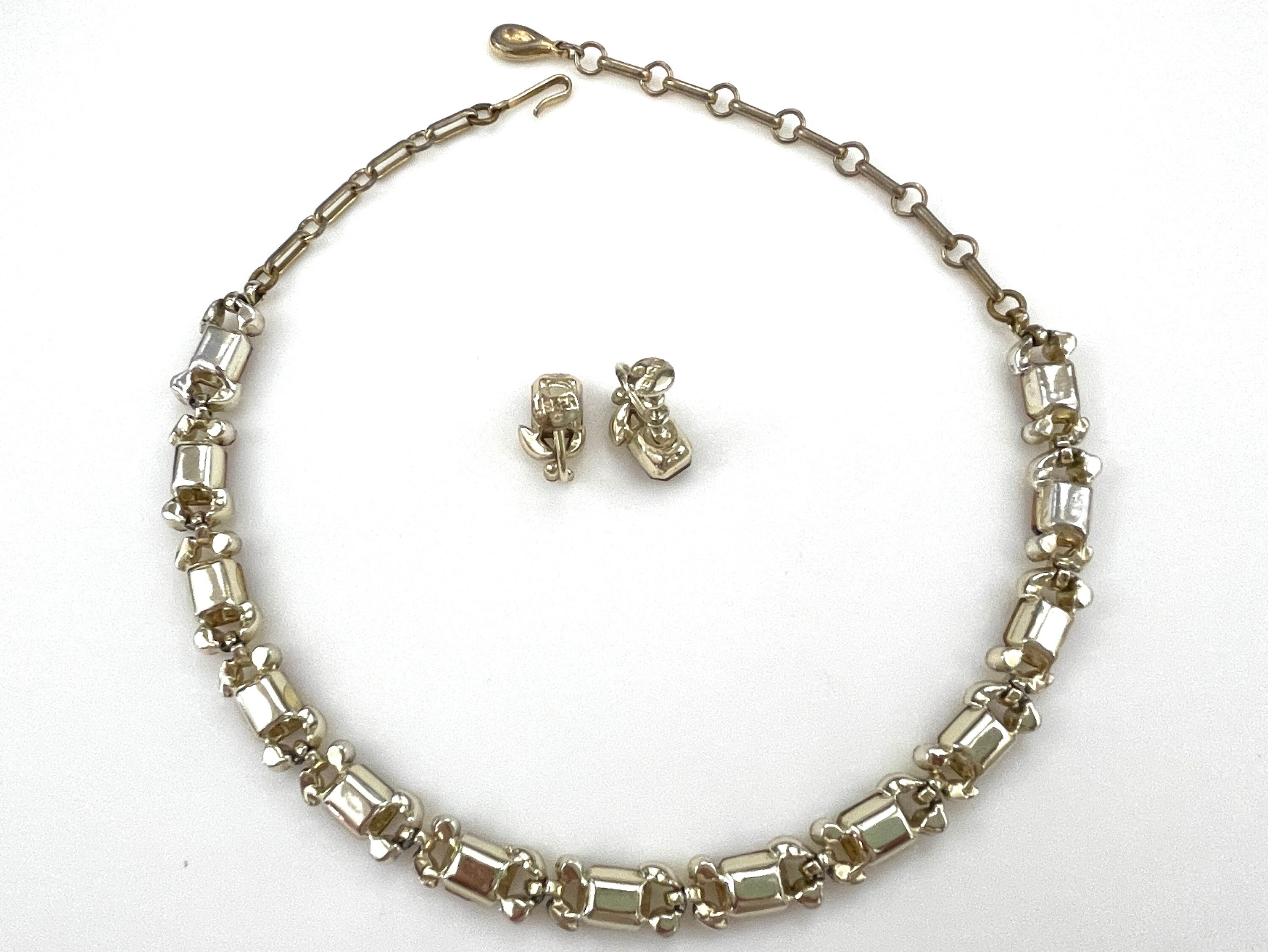 60s Rhinestone Jewelry Set for Women 1960s Vintage 16 | Etsy