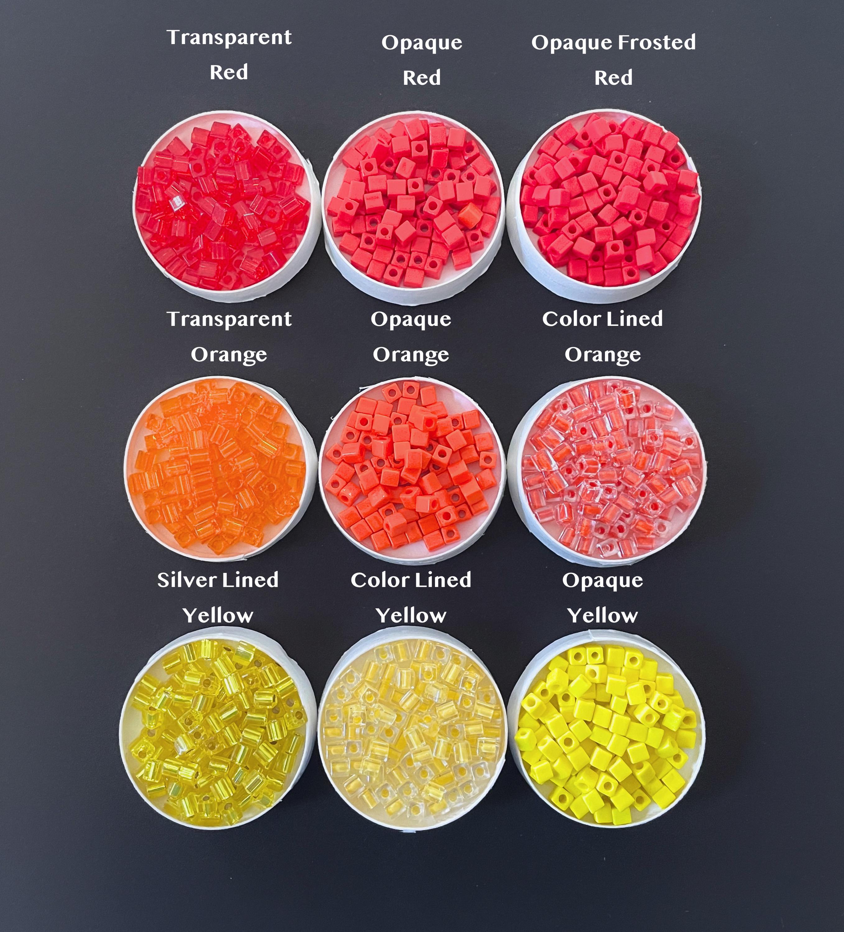 5gr Glass Cube Beads for Jewelry Making, Small Square Spacers, Miyuki ...