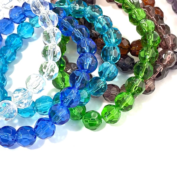 Faceted Beads - Etsy