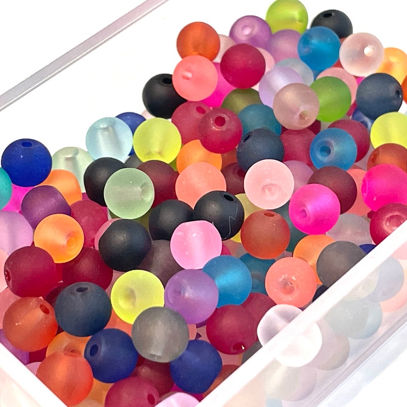 Pink Glass Beads Assorted - Etsy